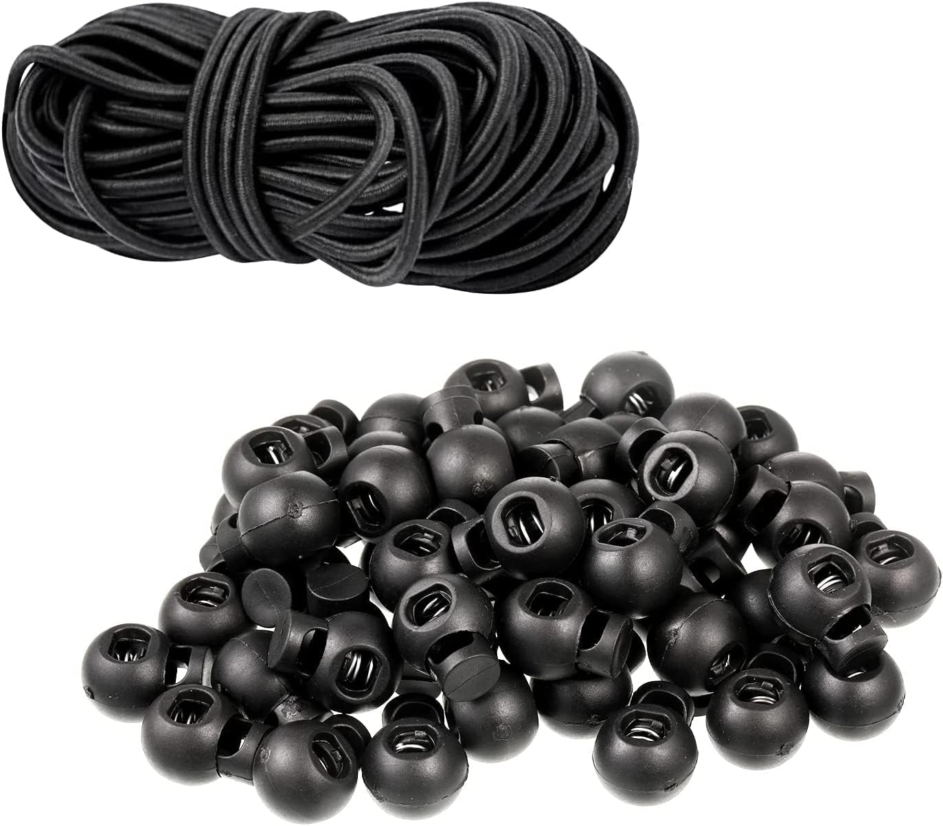 Amazon.com: 50 Pieces Plastic Cord Locks, Drawstring Toggles and 32 ...
