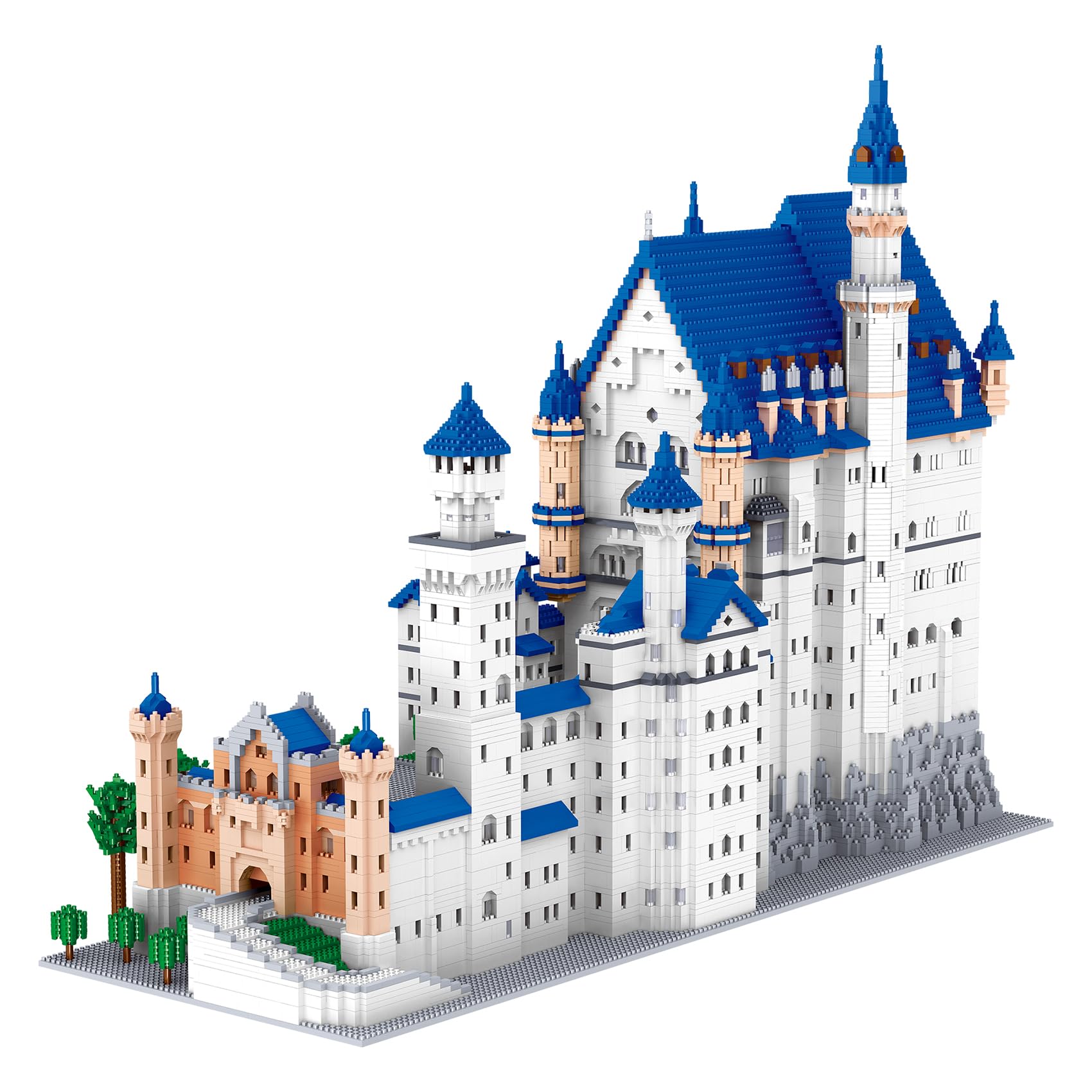 Amazon.com: Geniteen Architecture Neuschwanstein Castle Building Blocks ...