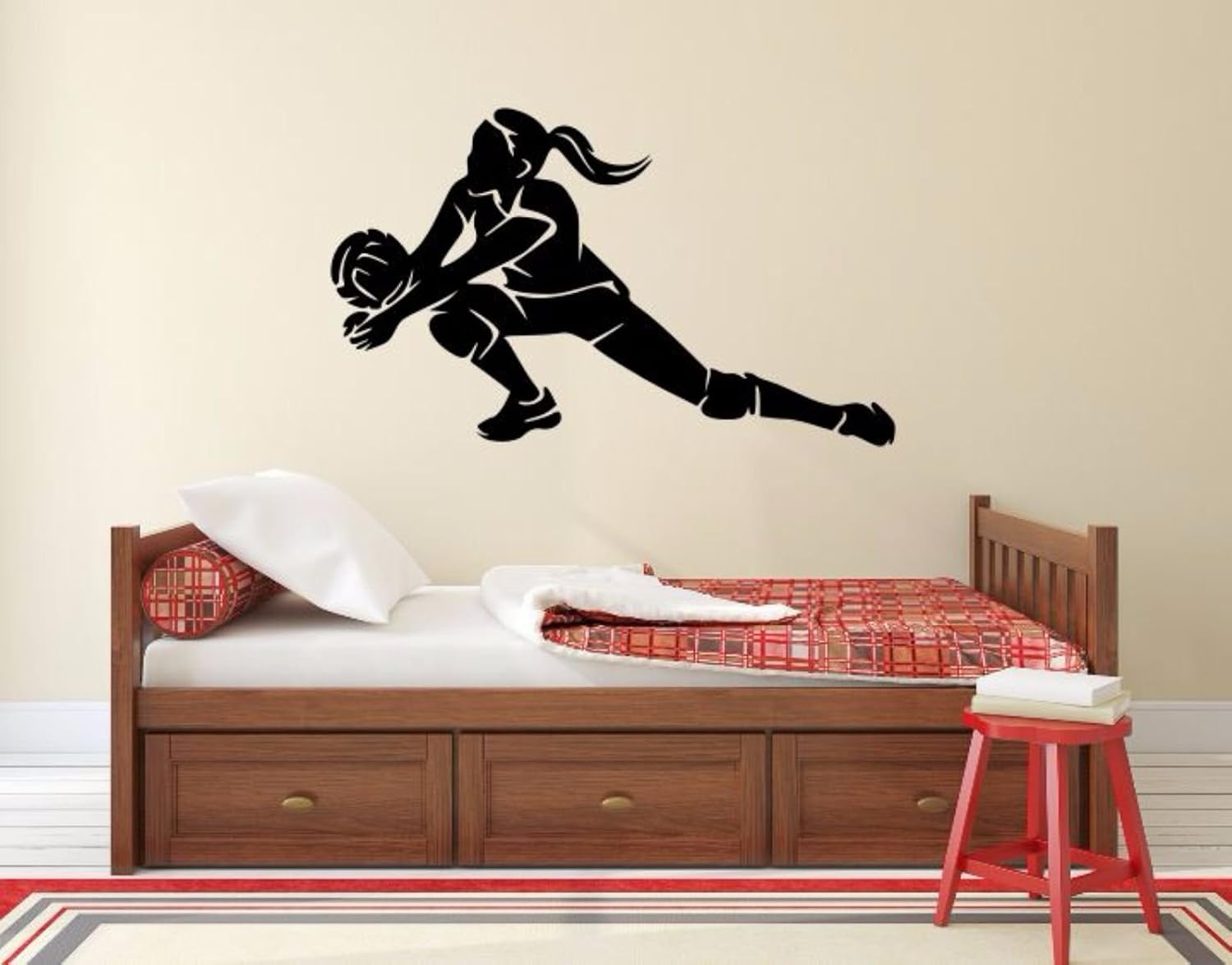 Amazon.com: Maxx Graphixx Volleyball Player Wall Decal - 27" x 45 ...