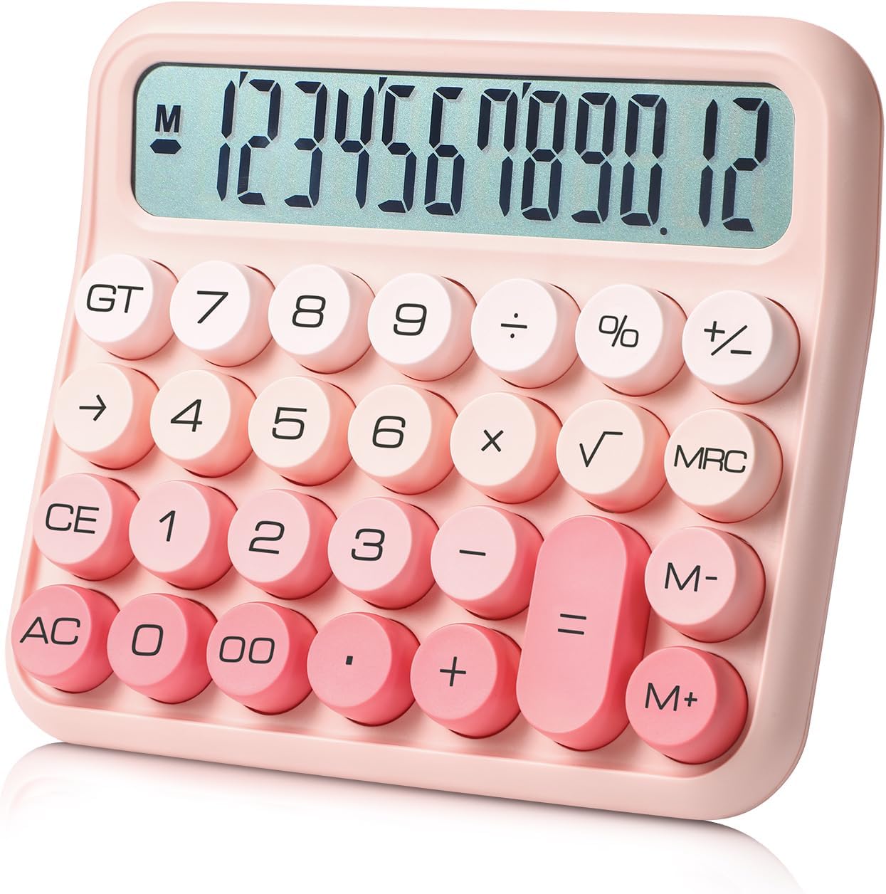 Amazon.com : Niodel Cute Pink Calculator, 12 Bit Large Screen High ...