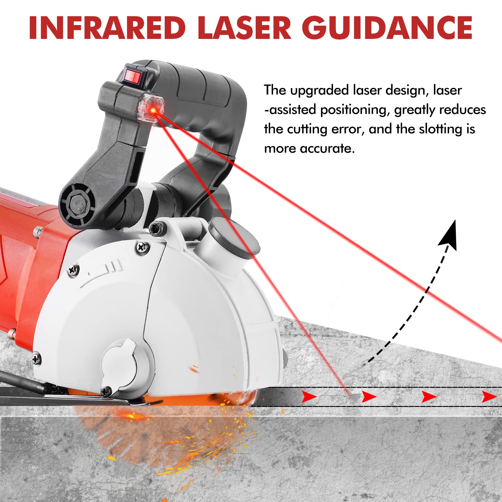 YUCHENGTECH 4800W Wall Groove Cutting Machine Chaser 110V Wall Chaser ...