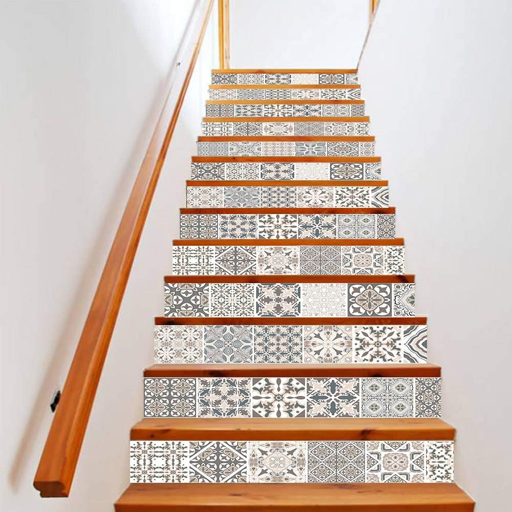 Stair Stickers self-Adhesive Decals Backsplash Stair Brick Stair Riser ...