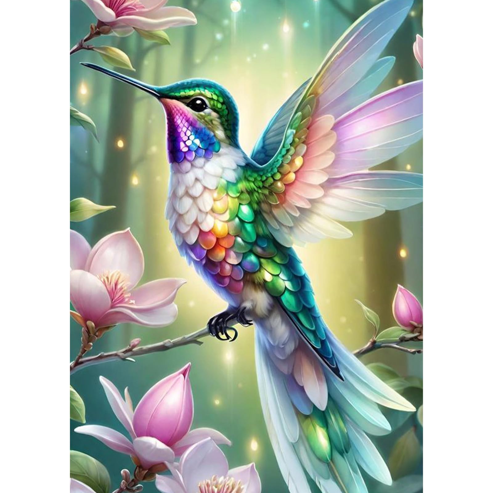 QENSPE Bird Diamond Painting Kits 5D Diamond Full Drill, DIY Diamond ...