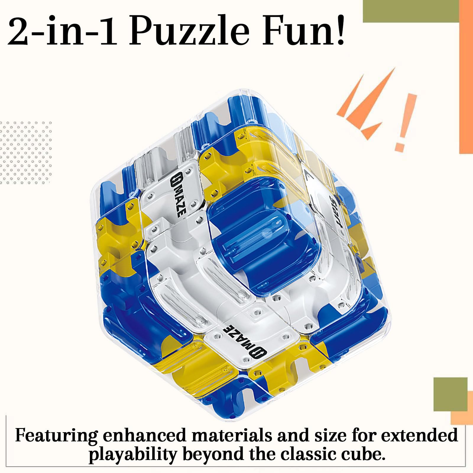 Mens Gadgets Yorba Linda Yard Sale | Large 3D Labyrinth Cube Puzzle 3D ...