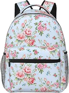 Amazon.com: BoeHiop Pink Rose Flower On Blue Background Lightweight ...