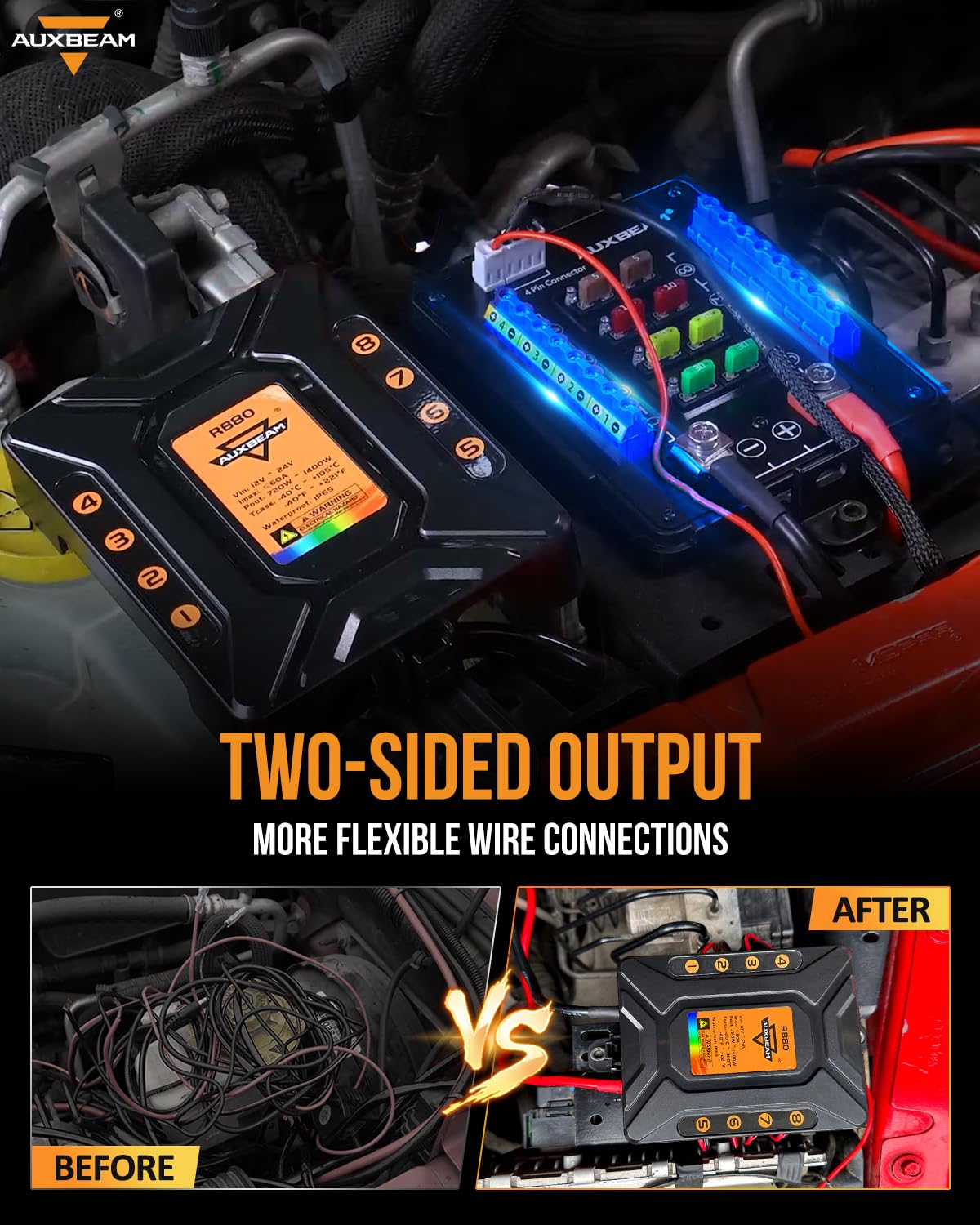 Snapklik.com : 8 Gang Switch Panel RB80 Toggle Momentary Pulsed RGB ...