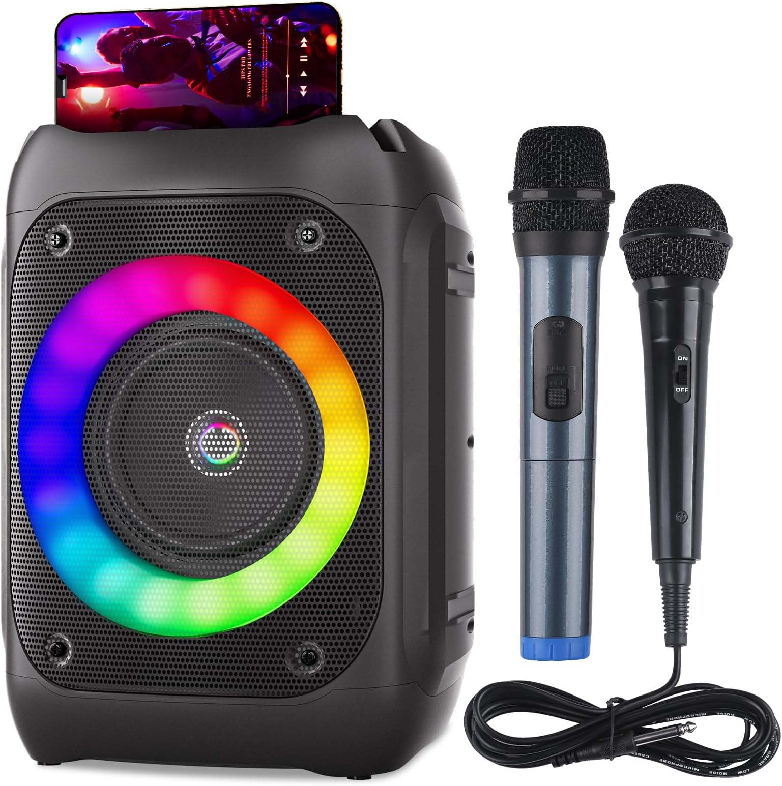Amazon.com: Ankuka Karaoke Machine for Kids Adults, Portable Bluetooth ...