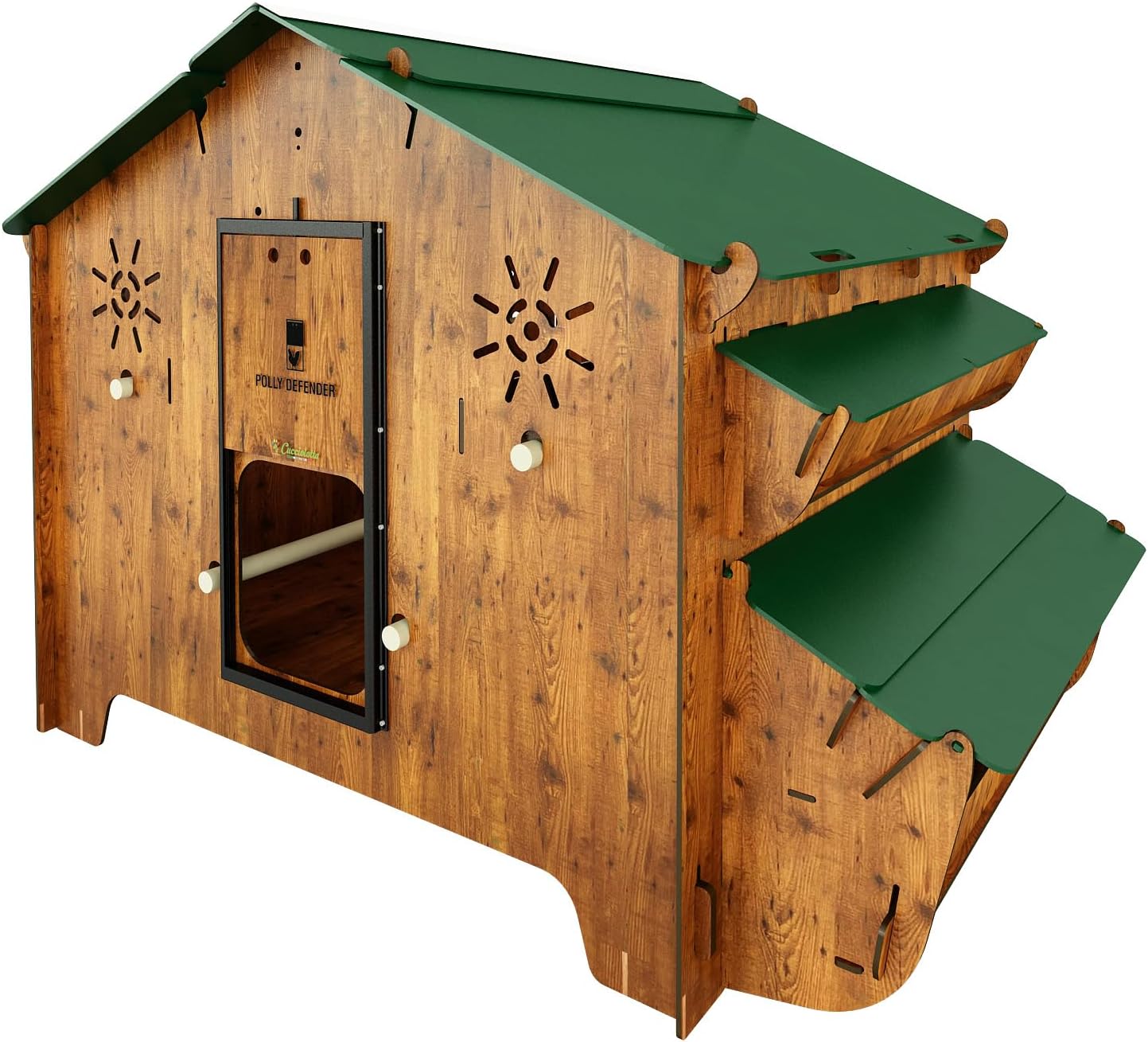 Großer Hühnerstall für 25 Hühner, freistehend, aus milbendichtem ...