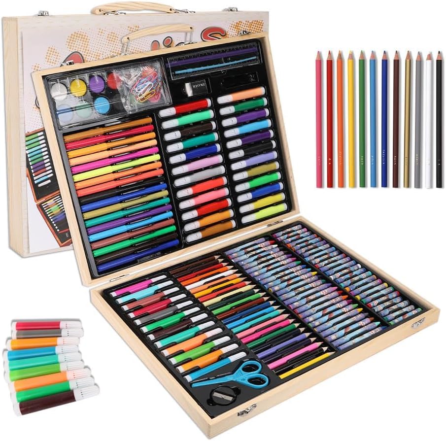Nasjac 165 Piezas Kit De Arte Profesional Plegable - Set De Pintura De ...