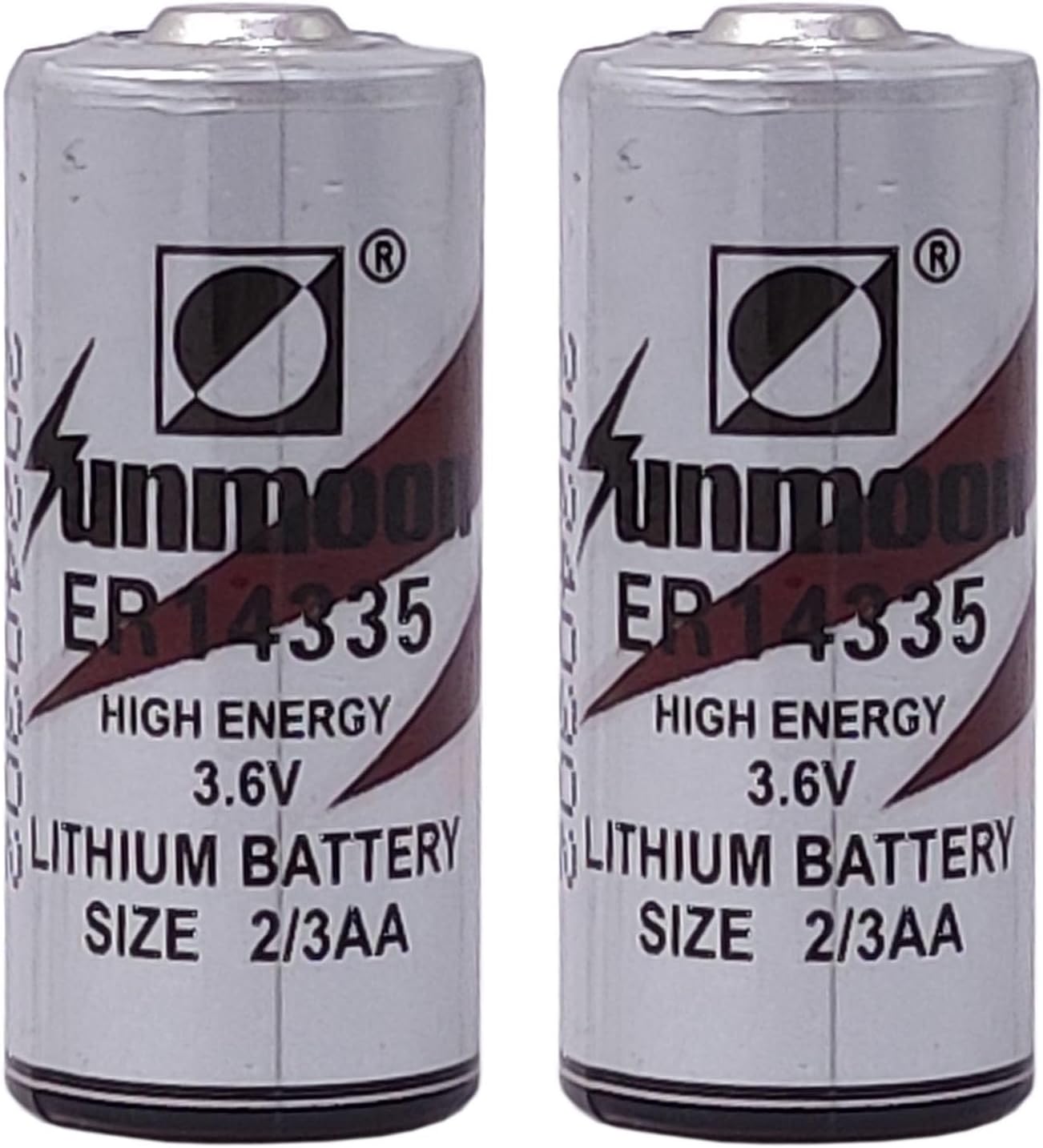 Amazon.com: Giobbiy (2-Pcs) ER14335 2/3AA Battery 3.6V 1650mAh Primary ...