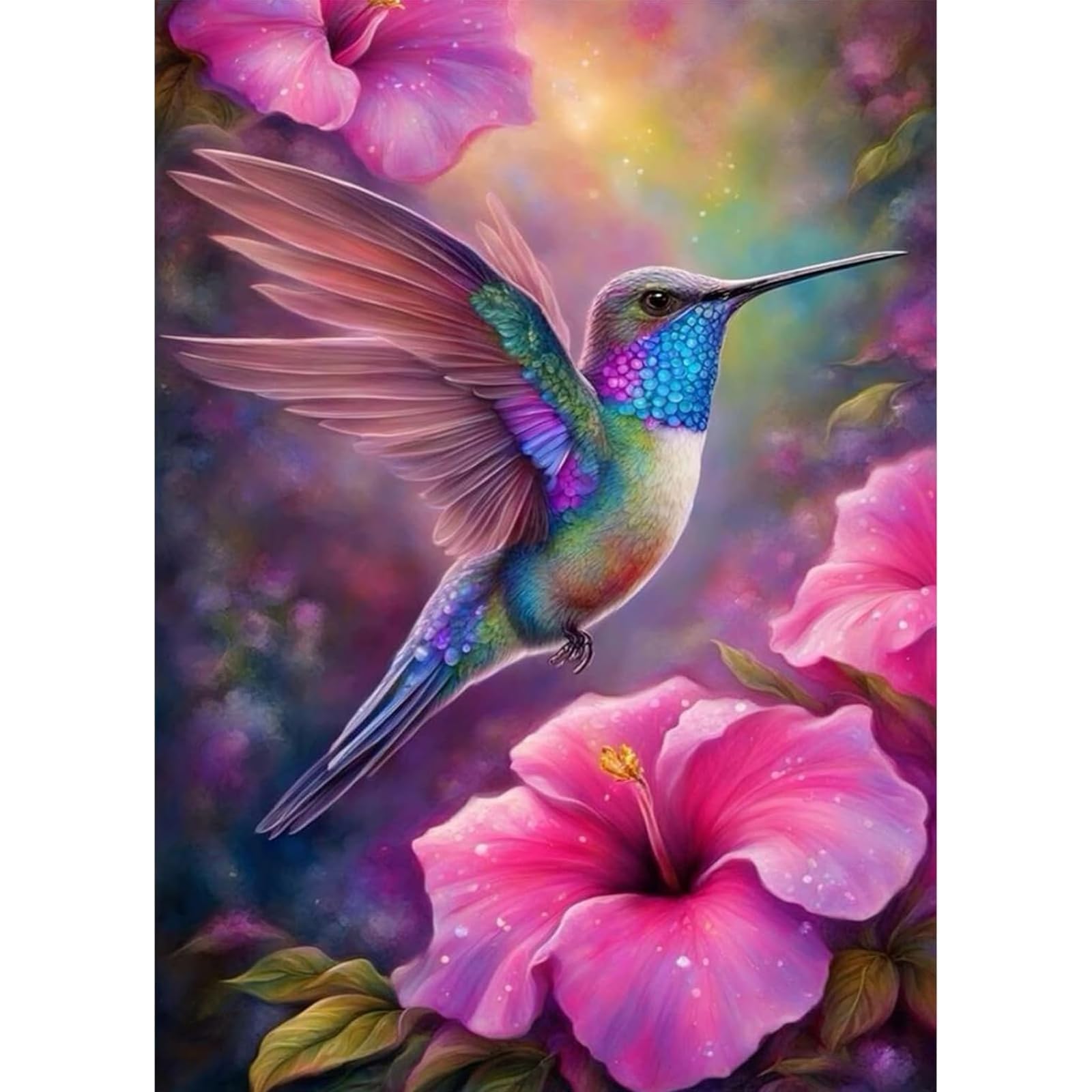 Amazon.com: Hummingbird Diamond Art Kits for Adults, Bird Flower ...