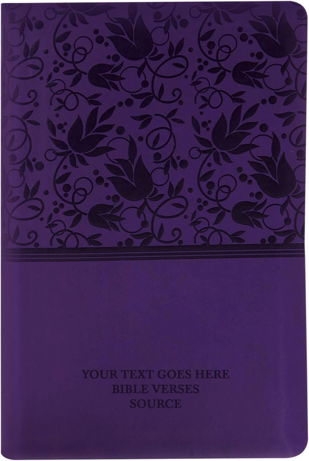 Amazon.com: Personalized KJV Reference Holy Bible Purple Faux Leather ...