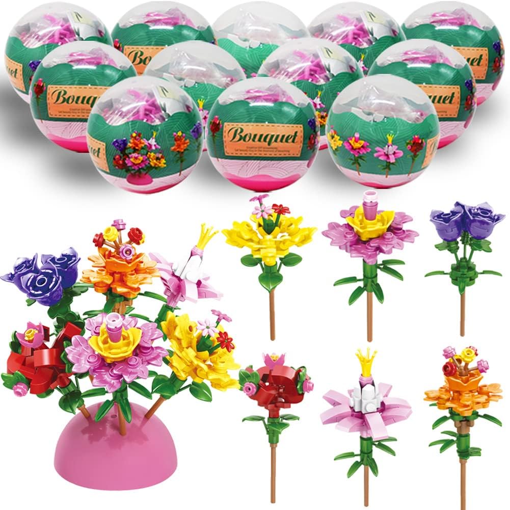 Amazon.com: WODMAZ 12 Pcs Prefilled Easter Eggs with Bouquet Building ...