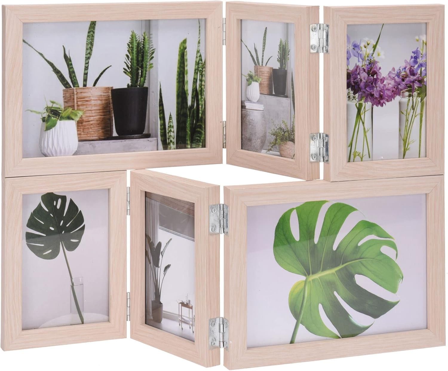 Modern 6 Multi Aperture Foldable Photo Frame | Freestanding College ...
