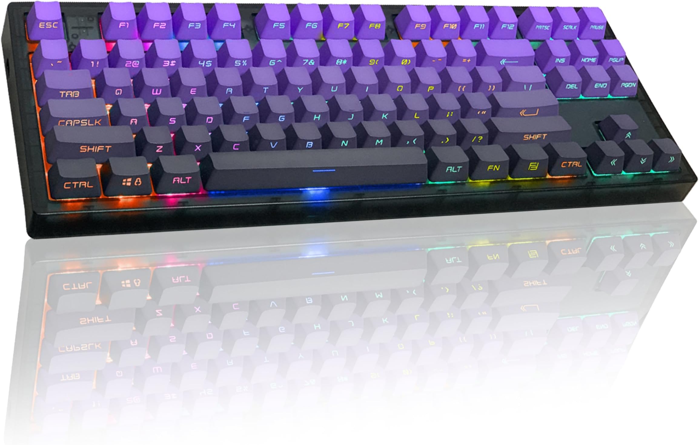 Amazon.com: FL ESPORTS MK870 Wireless Mechanical Gaming Keyboard,80% ...