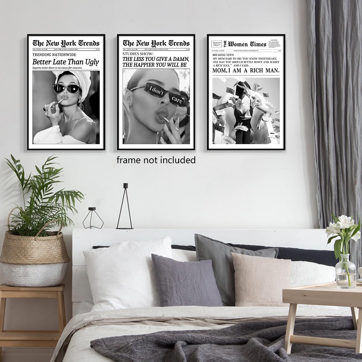 Create Your Own Poster Trendy Feminist Newspaper Wall Art Prints Of 6 ...