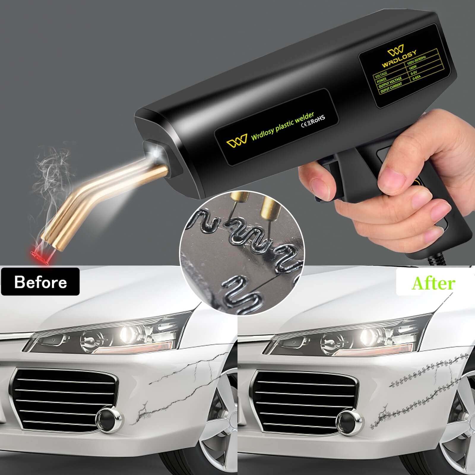 Snapklik.com : Wrdlosy 200W Plastic Welder, 1205PCS Staples 78PCS Rods ...