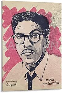 Amazon.com: VERITTY Bayard Rustin Painted Portrait Poster of African ...