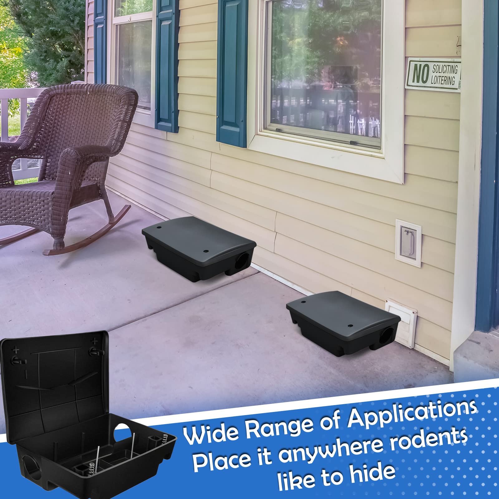 Qualirey Large Rat Bait Station with Key Rat Bait Station Traps ...