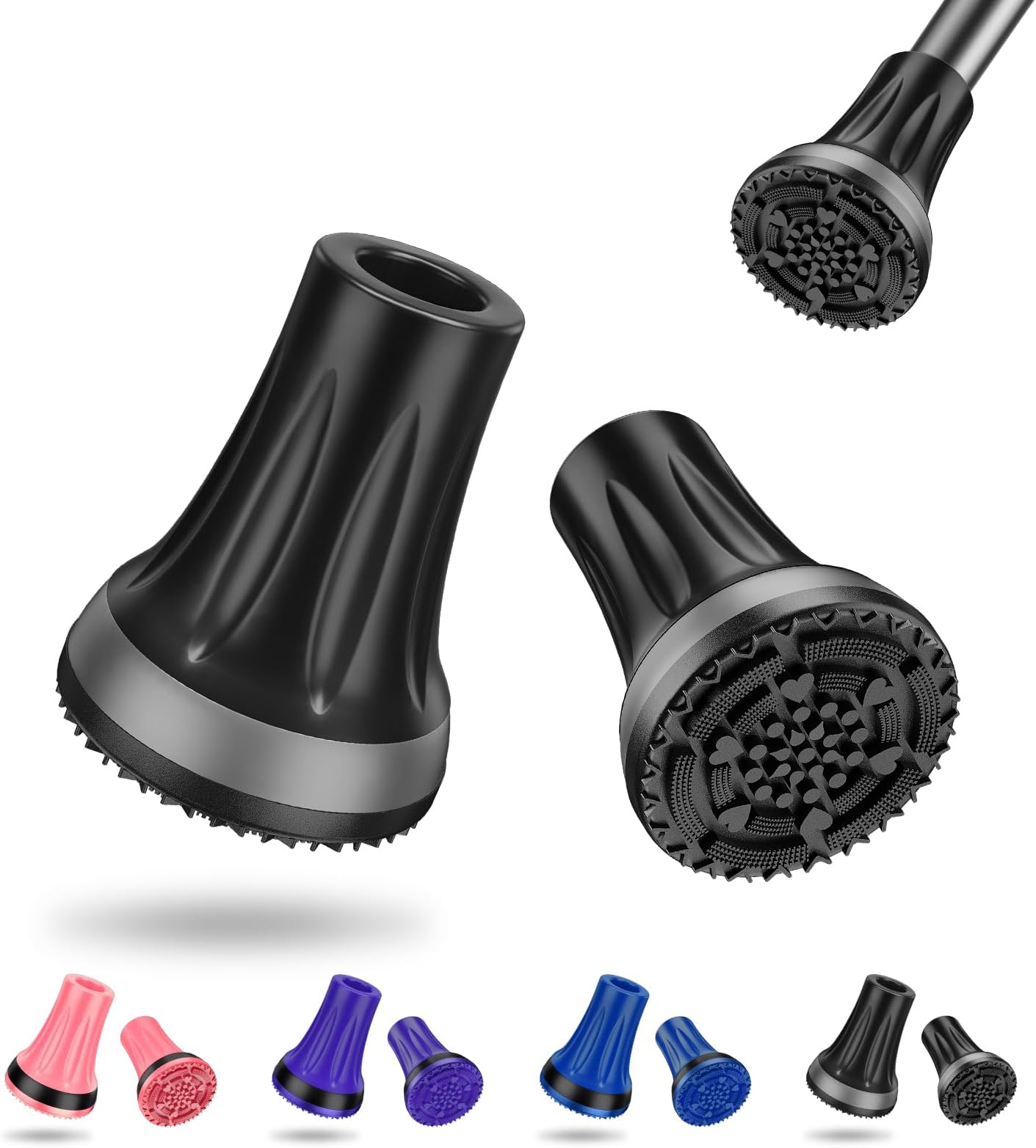 Amazon.com: supregear Crutch Tips 7/8 inch, Heavy Duty Rubber Replacement Tips for 7/8" Crutches ...