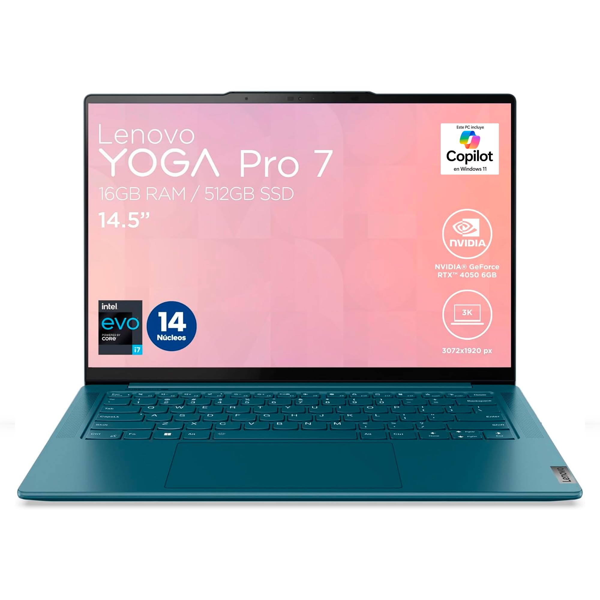 Lenovo Laptop Yoga Pro 7 | NVIDIA GeForce RTX 4050 | 14.5" 3K | Intel ...