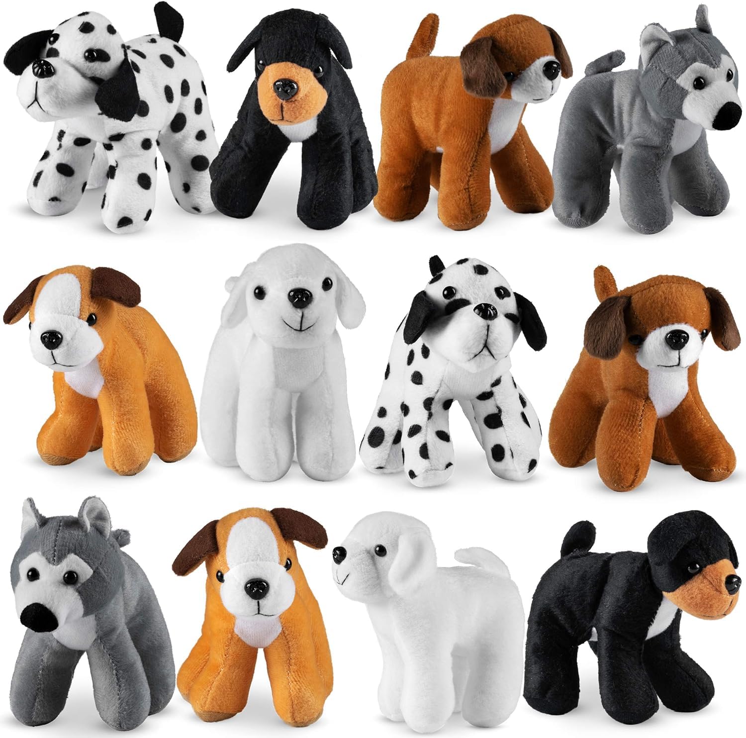 Amazon.com: Bedwina Plush Puppy Dogs - (Pack of 72) 6 Inches Tall ...