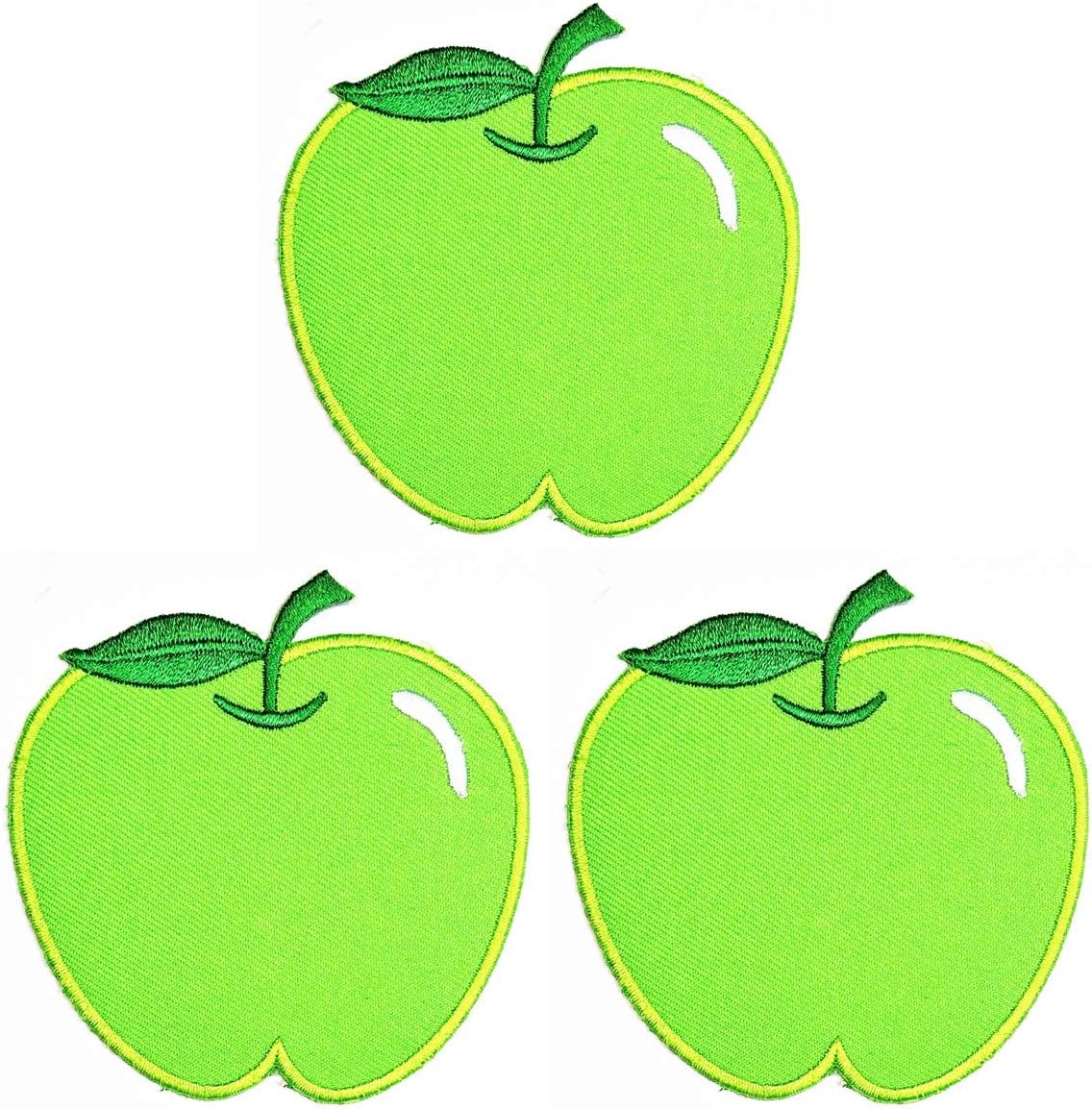 Amazon.com: Umama Patch Set of 3 Apple Fruit Patch Green Apple Cute ...
