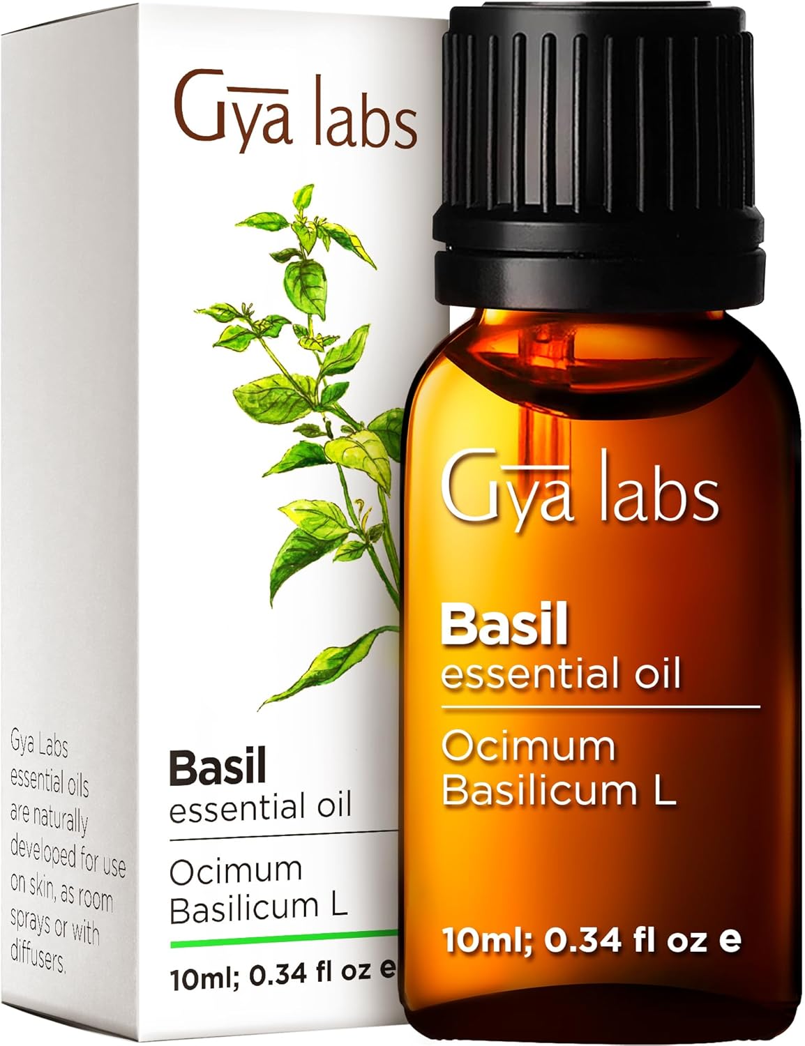Amazon.com: Gya Labs Basil Essential Oil for Diffusers - Basil ...