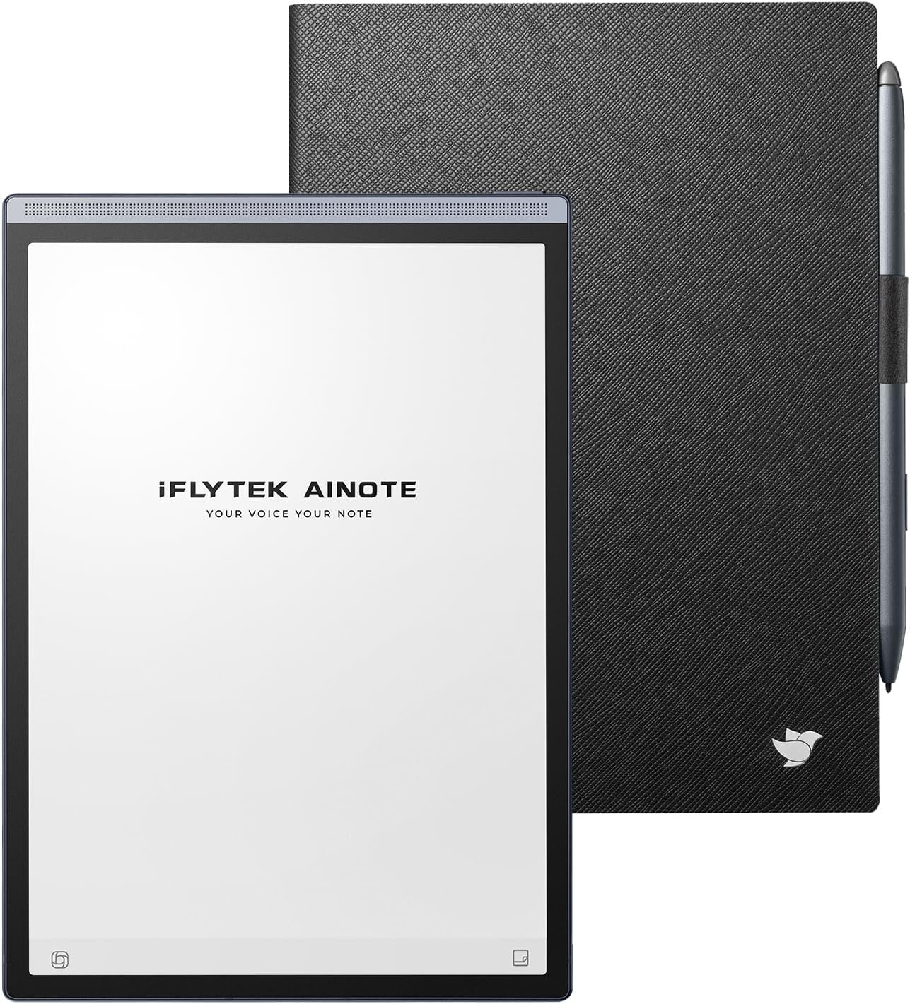 iFLYTEK AINOTE Air 2 Bundle with Black Folio Case, 8.2-inch AI Paper Tablet Writing Tablet ...
