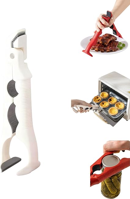 Amazon.com: 3 in 1 Hot Plate Gripper Tongs, Multi-Angle Anti-Scald Bowl ...