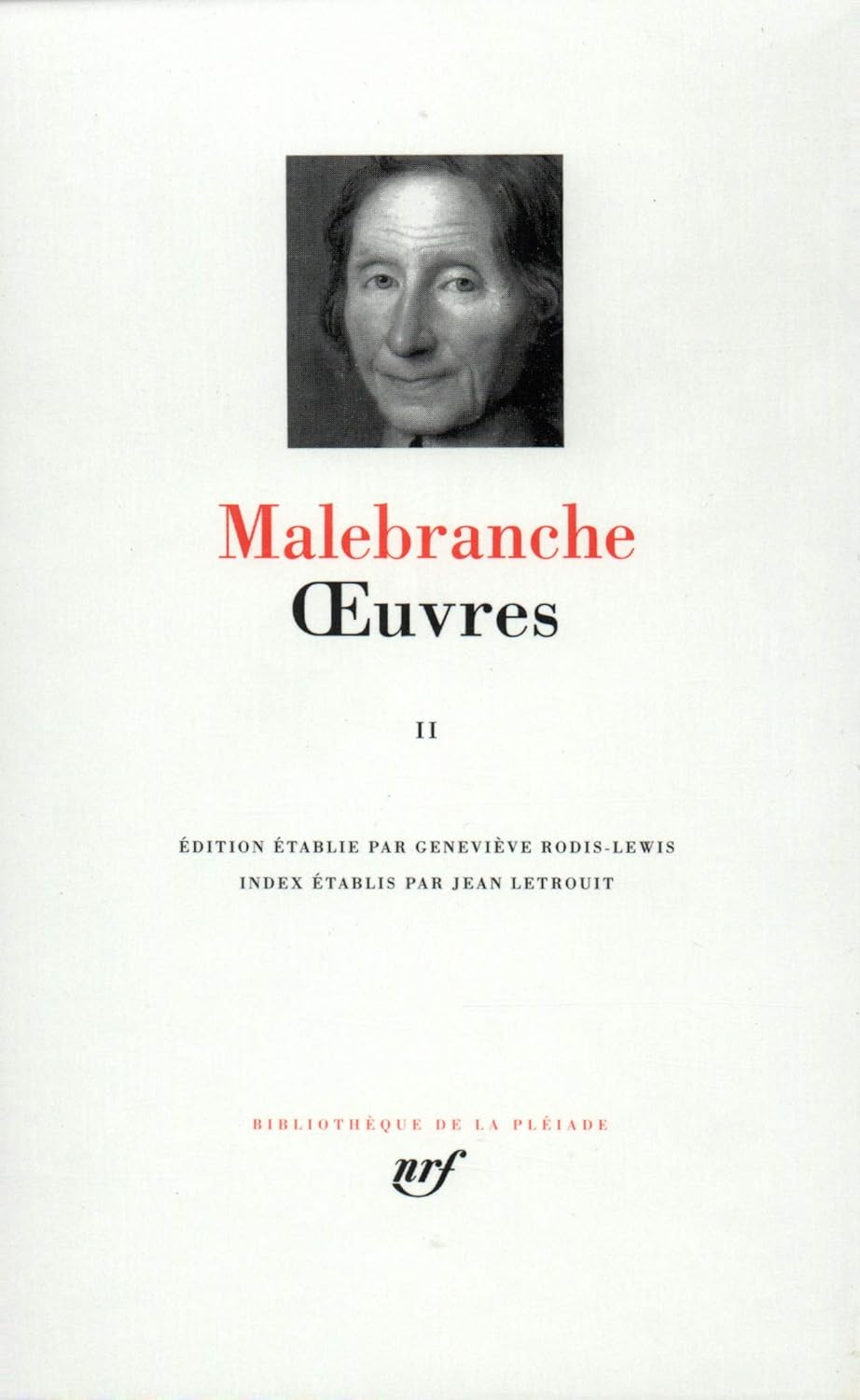 Malebranche : Oeuvres, tome 2 : Nicolas de Malebranche: Amazon.fr: Livres