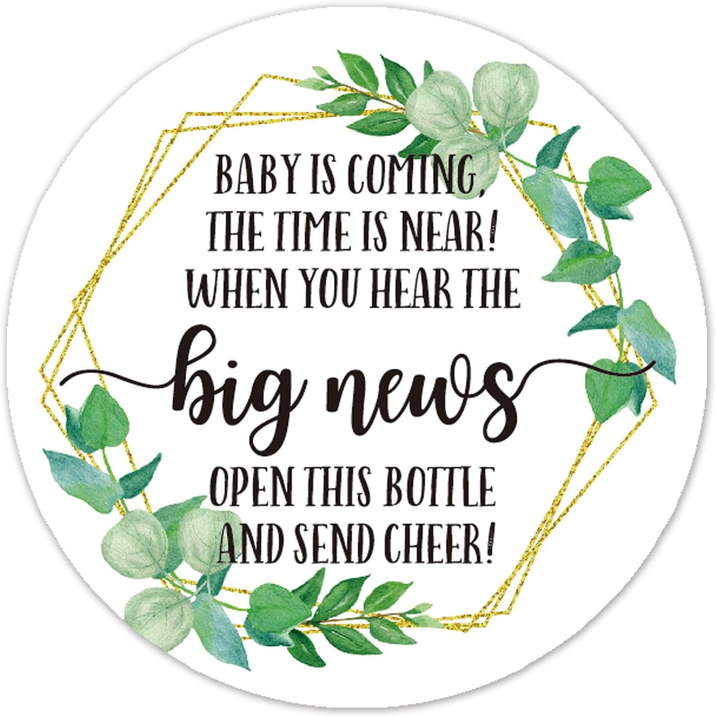 Amazon.com: 50 PCS Baby Shower Favor Stickers, Mini Champagne Bottles ...