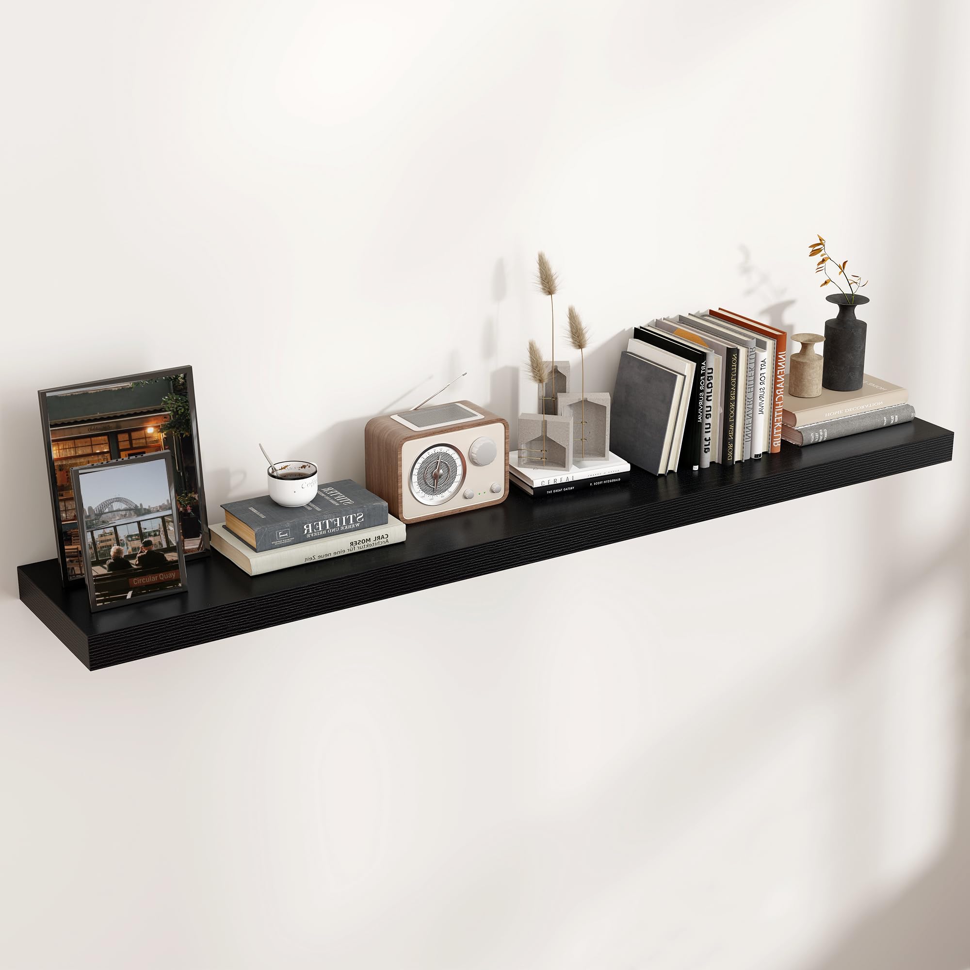 Amazon.com: Venusmiles Floating Shelves for Wall, Large Wall Mounted ...