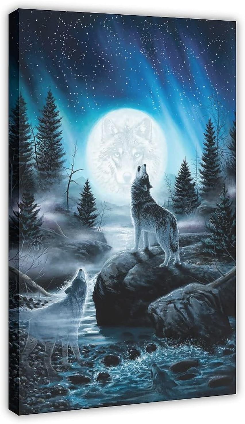 Amazon.com: NIUZWDE Wolf Poster - Wolf Wall Art - Wolf Pictures - Wolf ...