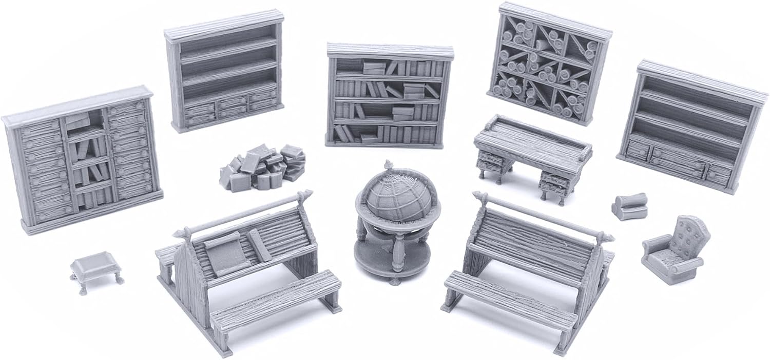 Amazon.com: Library Furniture - DND Terrain Compatible with Dungeons ...