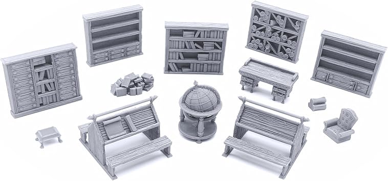 Amazon.com: Library Furniture - DND Terrain Compatible with Dungeons ...