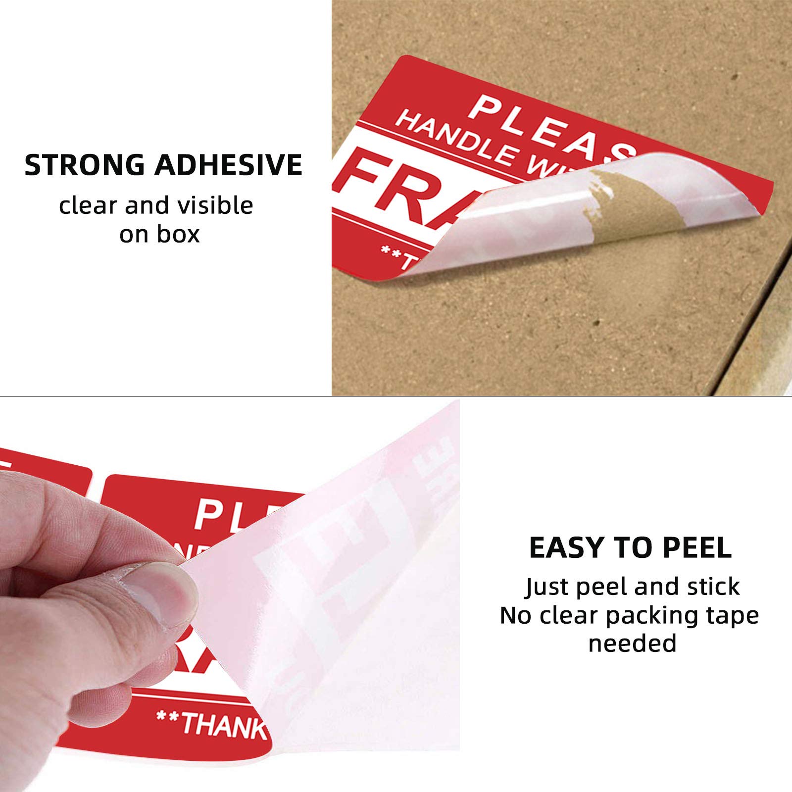 Fragile Stickers [12 Roll, 6000 Labels] 2" x 3" Handle with Care ...