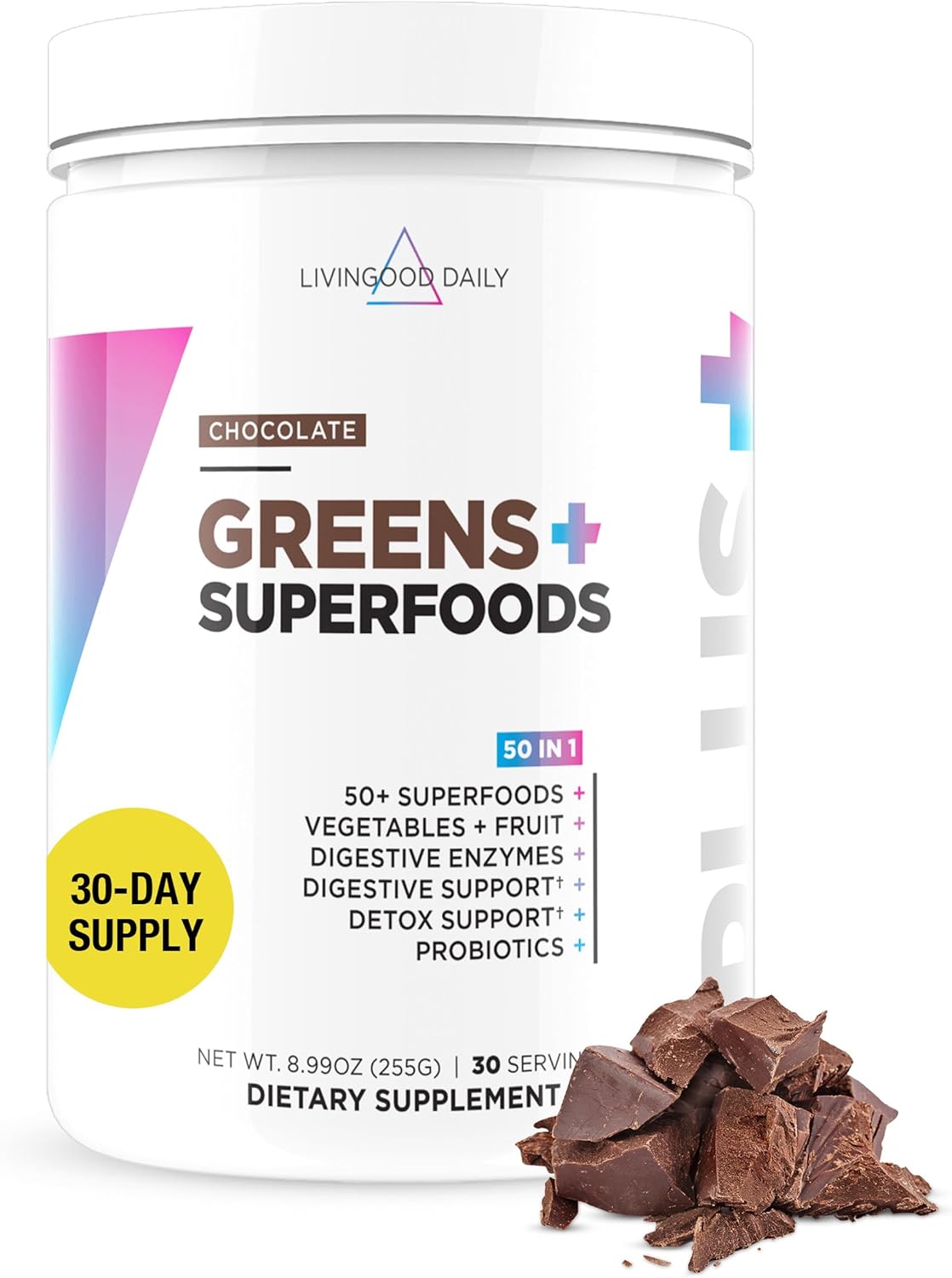 Amazon.com: Livingood Daily Greens & Superfood Powder, Super Greens for ...