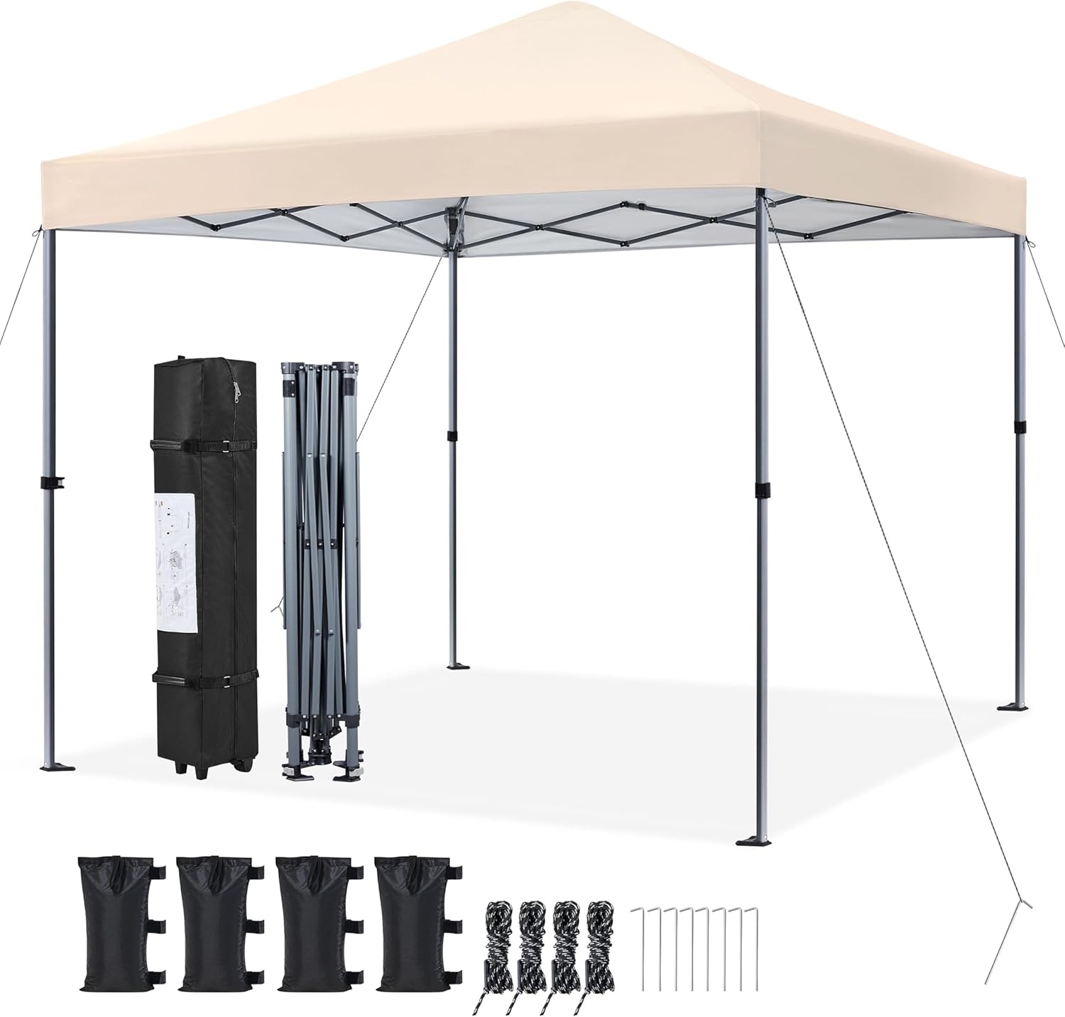 Yaheetech Pop Up Gazebo, 3x3m Easy One Person Setup Instant Shelter ...