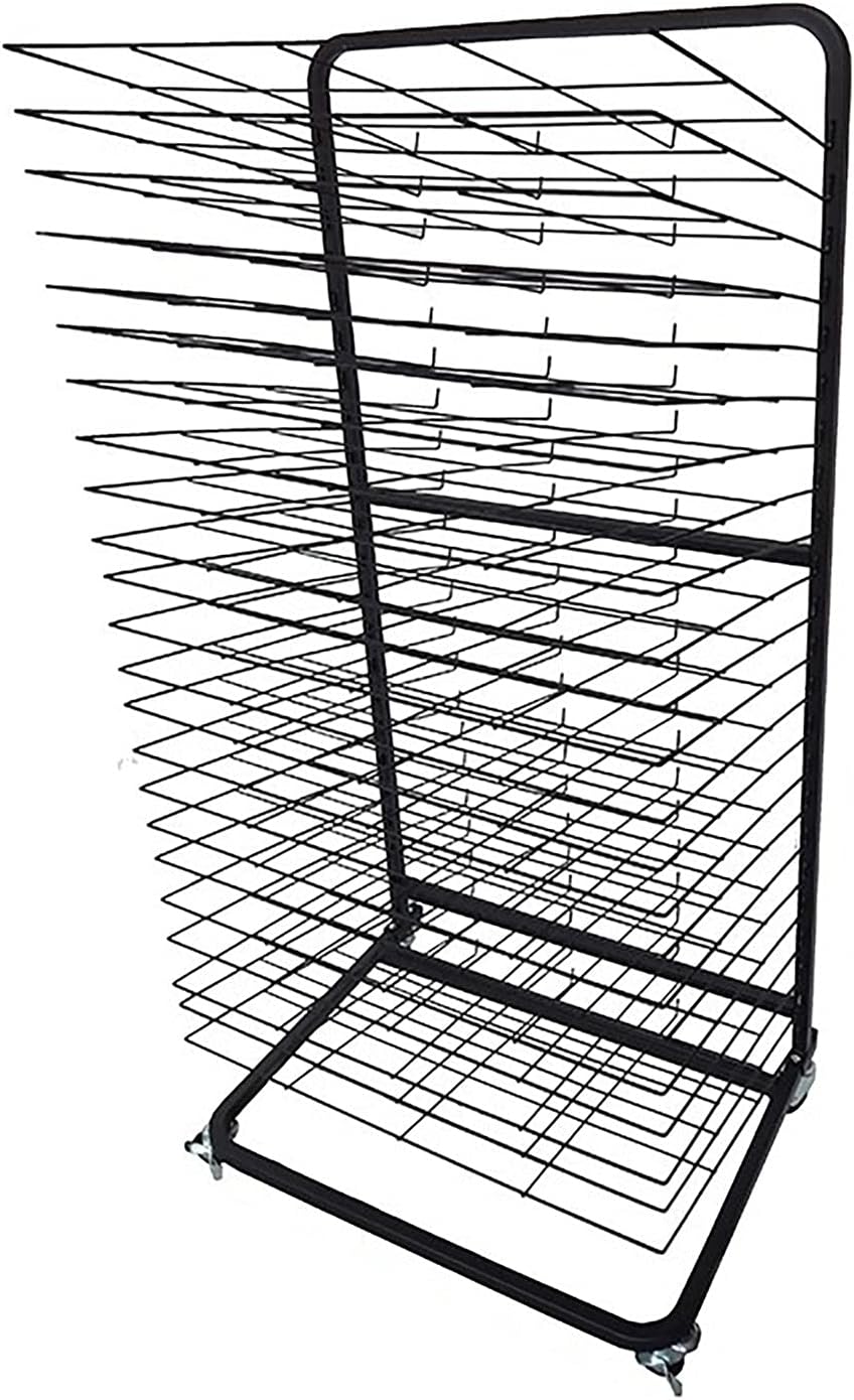 Amazon.com: Large Art Drying Rack for Canvas Oil Painting, 23 Shelves ...