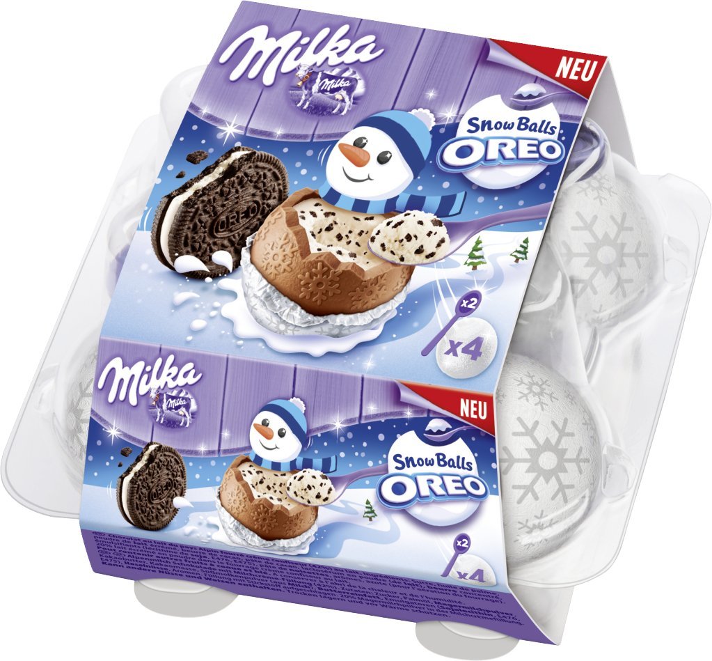 Milka Snowballs Oreo, 4er Pack (4 x 112 g) : Amazon.de: Lebensmittel ...