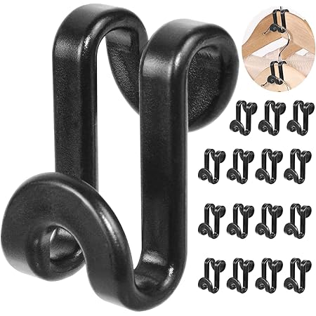 Amazon.com: 200 Pcs Clothes Hanger Connector Hooks Hanger Extender ...