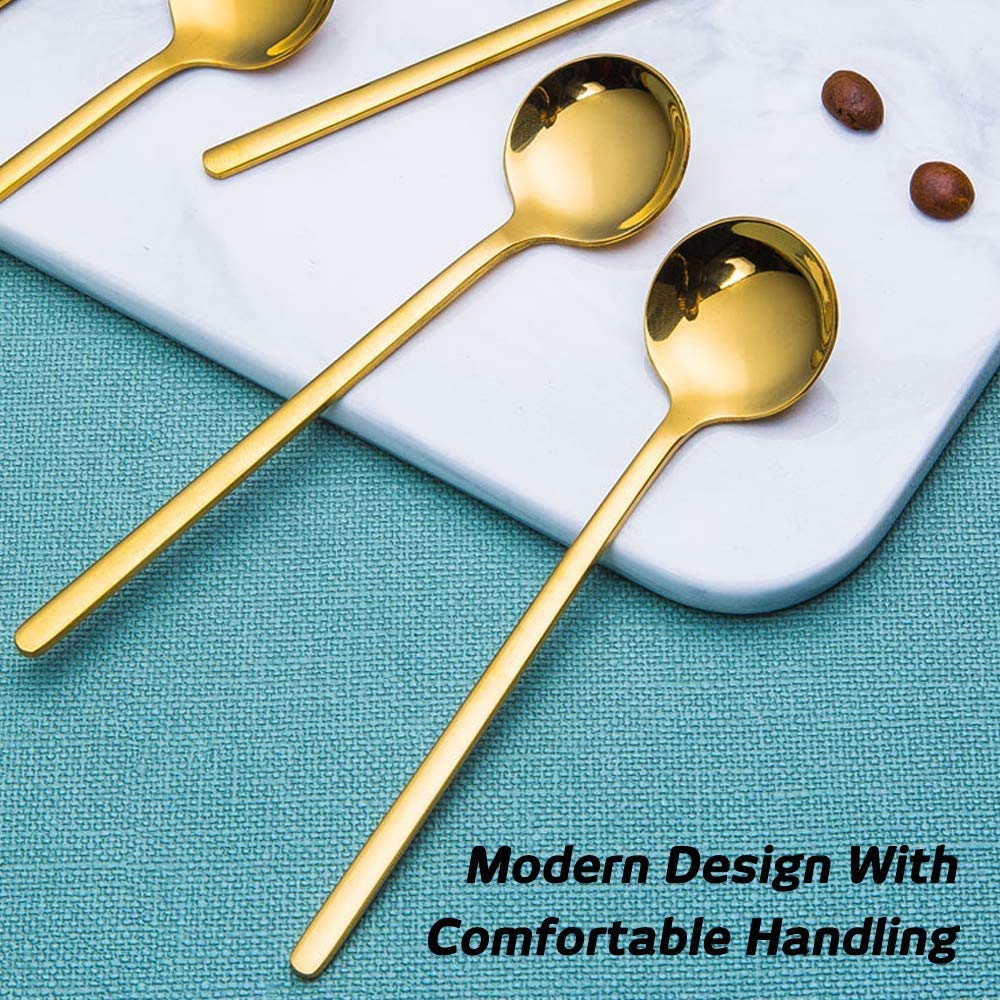 Snapklik.com : 12 Pack Espresso Spoons, 5.3 Inch Mini Coffee Spoons ...