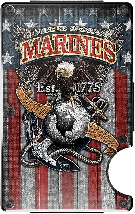 Amazon.com: DWIN official] USMC Marine Army Wallet Navy USCG Air Force ...