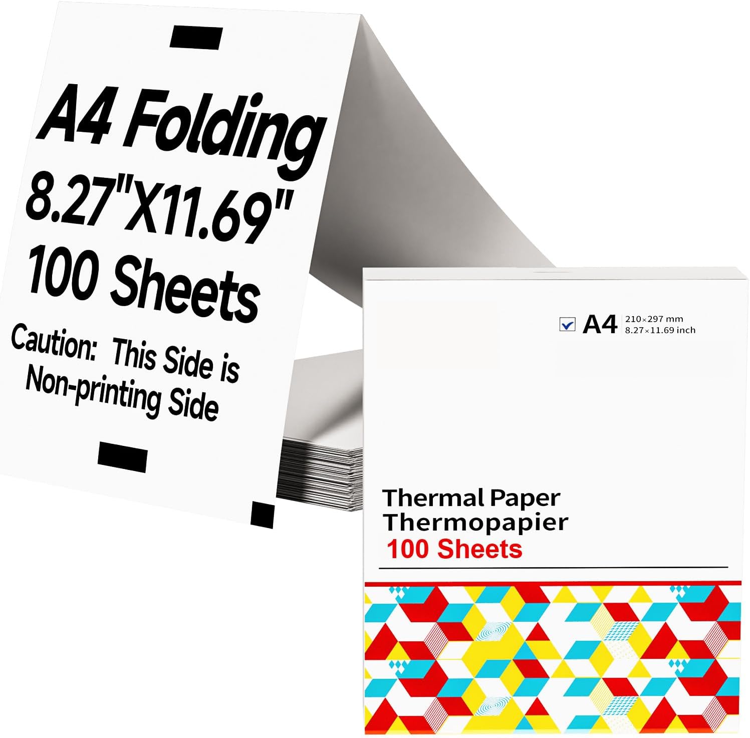 Amazon.com : CoolJun Thermal Printer Paper 8.27 x 11.69 Inch A4 Size ...