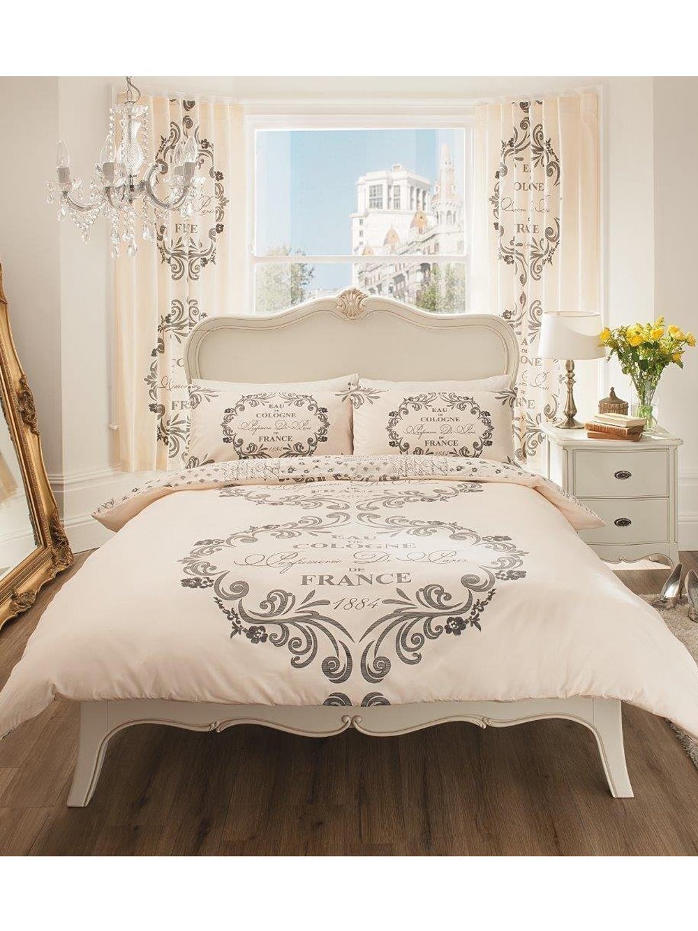 Artistic Fashionista LUXURY SCRIPT COMPLETE BED SET - Modern Duvet ...
