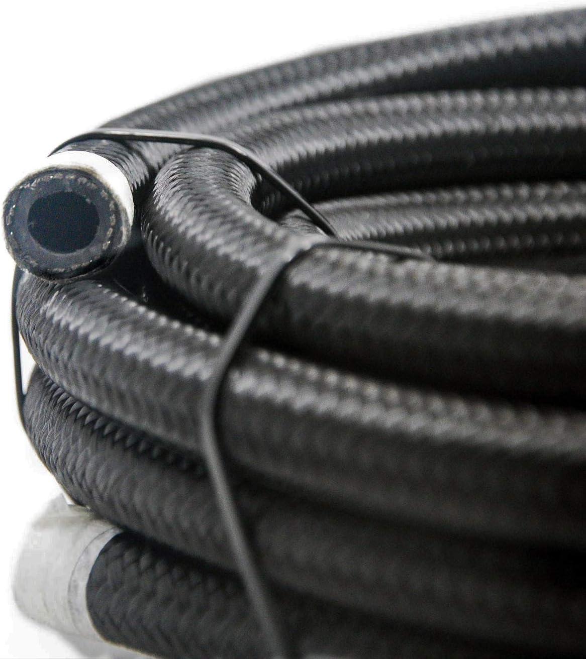 Amazon.com: Fuel Line Hose 10FT 6AN 3/8" Universal Silver Stainless ...