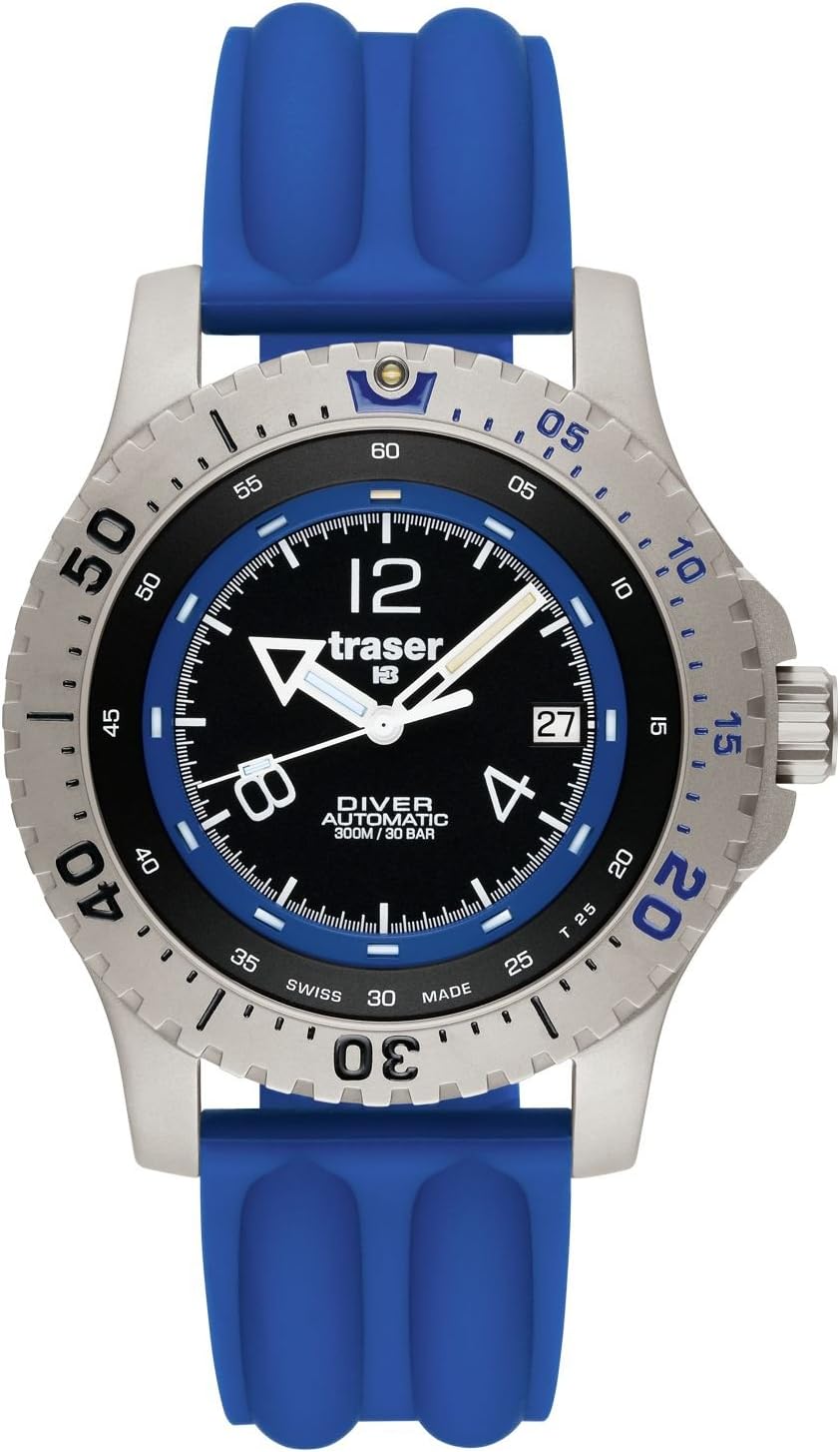Amazon.com: Traser P6602.F58.F4A.01 Diver Automatic Blue : Clothing ...