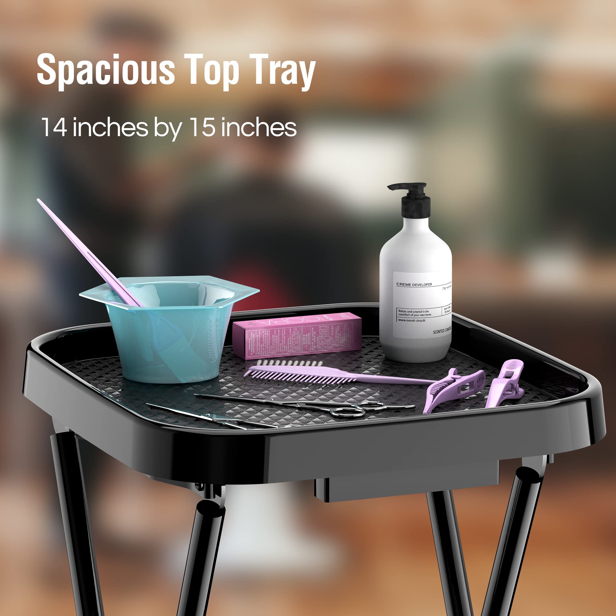 Folding Salon Tray, Salon Trolley, Salon Cart Tattoo Rolling Tray ...