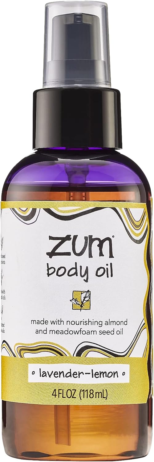 Amazon.com : Zum Massage and Body Oil - Lavender-Lemon - 4 fl oz ...